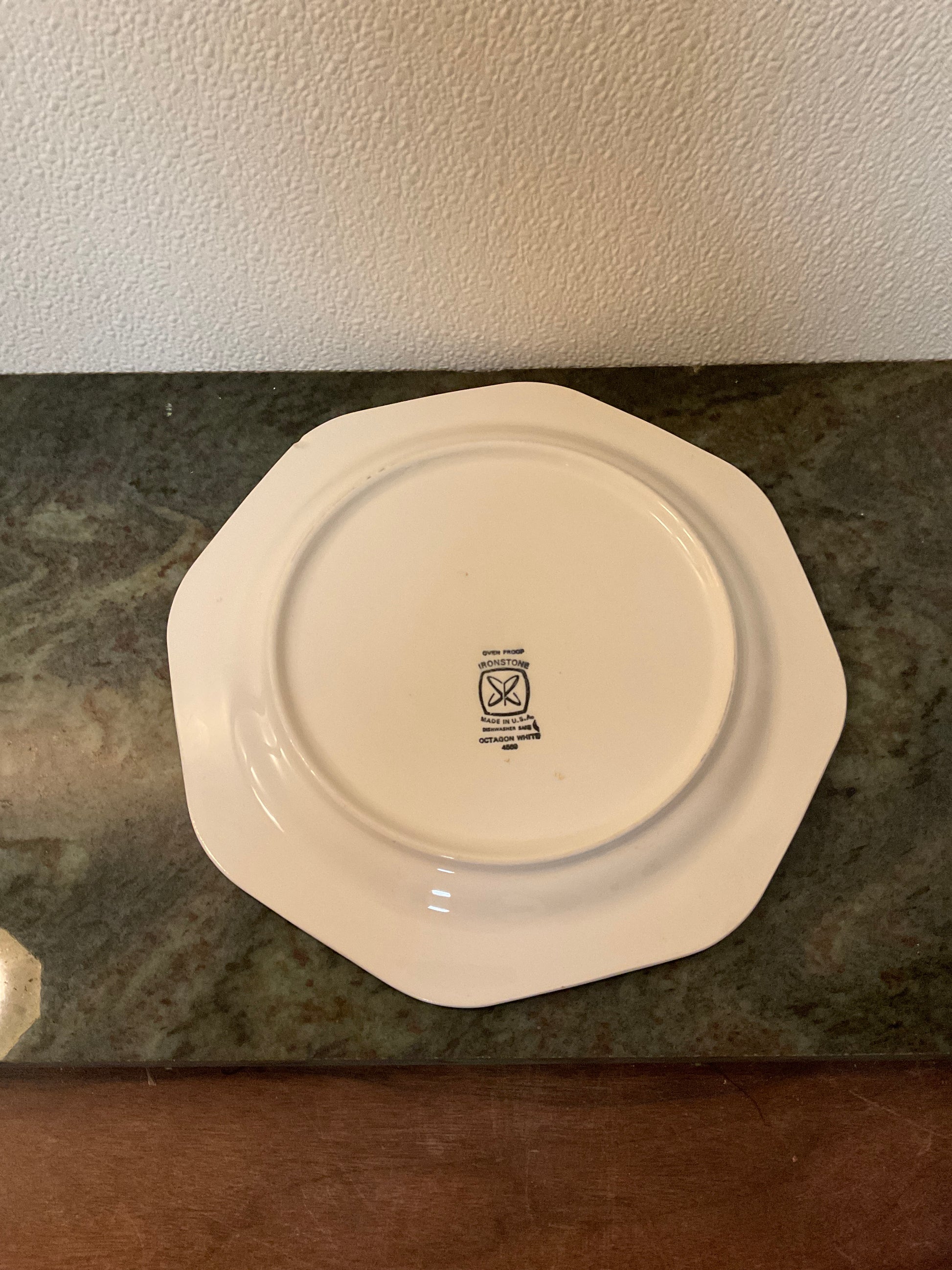 Vintage Sears Ironstone Octagon White Plate – The Rusty Fork